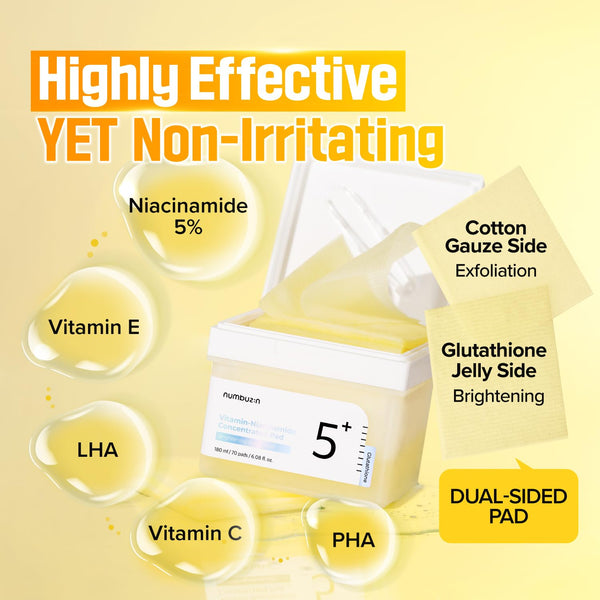 NUMBUZIN No.5 Vitamin Concentrated Pad 1+1 PACK (TOTAL 140 PADS) – Hana ...